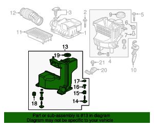 17230-5AA-A00 - Chamber Assembly, Resonator - 2016-2020 Honda Civic ...
