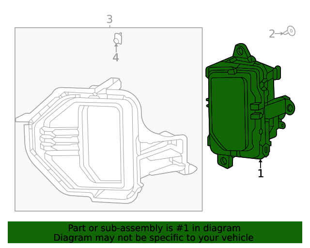 Genuine OEM Front Driver Side Fog Lamp Part# 84739475 Fits 2021-2022 ...