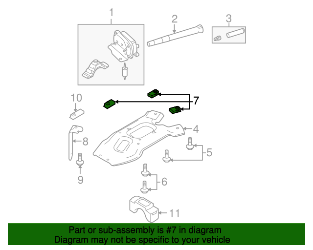 2008-2010 Ford Mount Plate Nut -W709404-S436 | TascaParts.com