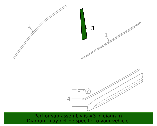 2019-2024 Subaru Forester Applique 63563SJ000 | Subaru Parts Exchange