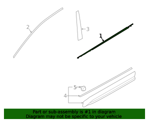 2019-2023 Subaru Forester Belt Molding 61280SJ000 | Subaru Parts World ...