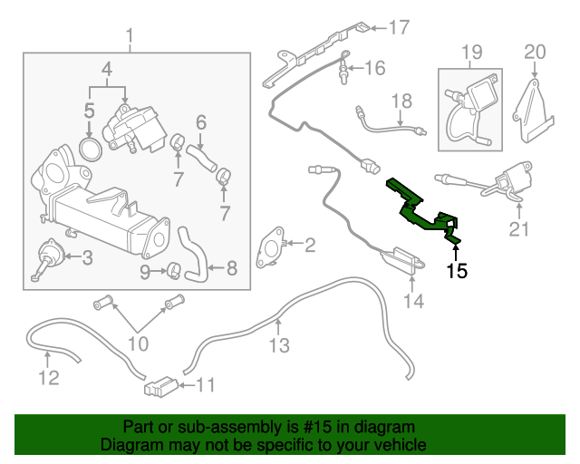 Genuine BMW 13-62-8-570-115 | Upper Nox Sensor Bracket | FREE Shipping ...