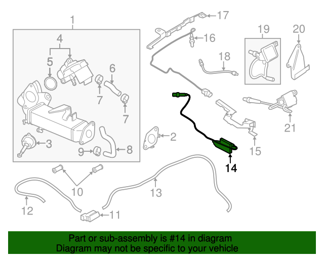 2009-2018 BMW Oxygen Sensor 13-62-8-589-846 | BMWPartsDirect.com