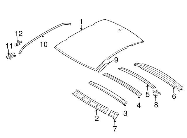51-13-7-410-316 - Roof Molding 2016-2022 BMW | AutoNationParts.com