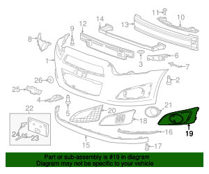 2012-2016 Chevrolet Sonic Trim Cover 95231070 | GMPartsDirect.com