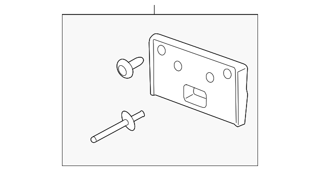 95939549 - OEM GM License Bracket | GMPartsCenter.net | GM Parts Center
