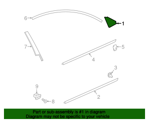 31378629 - Front Molding - 2017-2020 Volvo | Volvo OEM Parts Direct