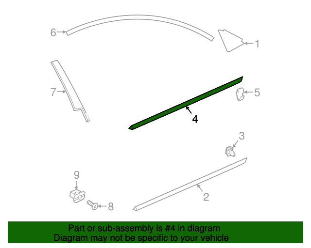 31108856 - Belt Molding 2020-2023 Volvo S90 | My Swedish Parts