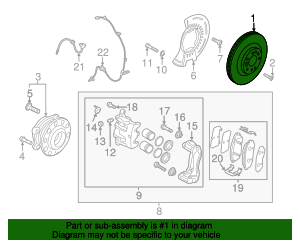 51712-C6000 - Rotor 2016-2020 Kia Sorento | Kia.Parts Store