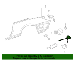 2010-2015 Lexus Fuel Door Latch 77030-53010 | OEM Parts Online