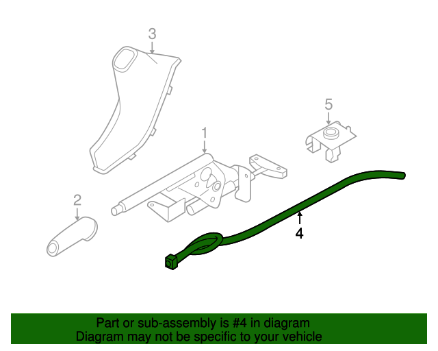 34406857640 - 2012-2020 BMW Park Brake Cable (34-40-6-857-640) | BMW of ...