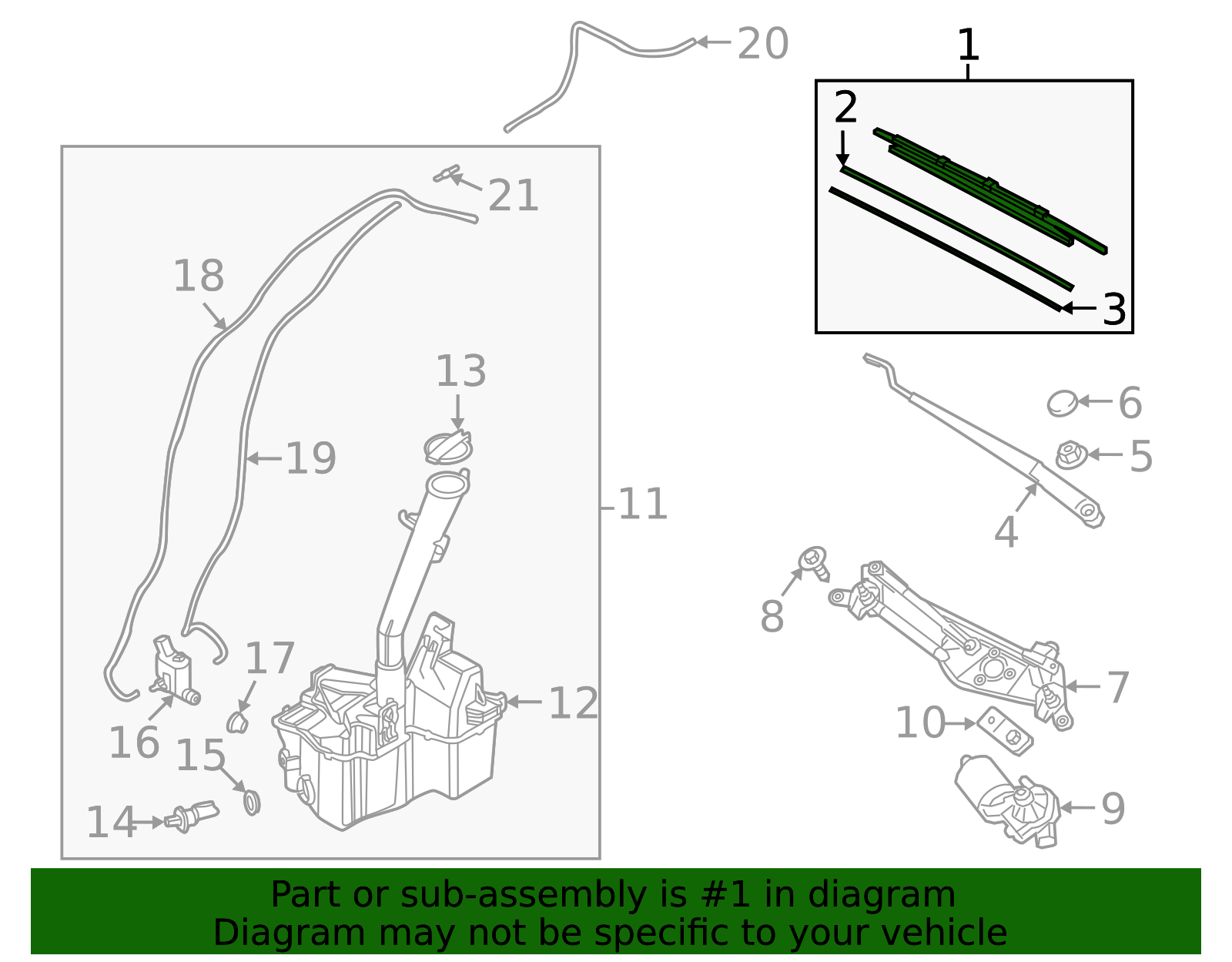 98350-S1000 - High-Quality Wiper Blade for 2019-2025 Hyundai ...