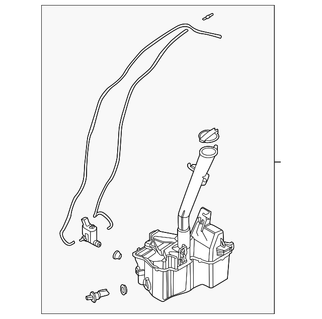 2022-2023 Hyundai Tucson Washer Reservoir 98610-N9100 | QuirkParts