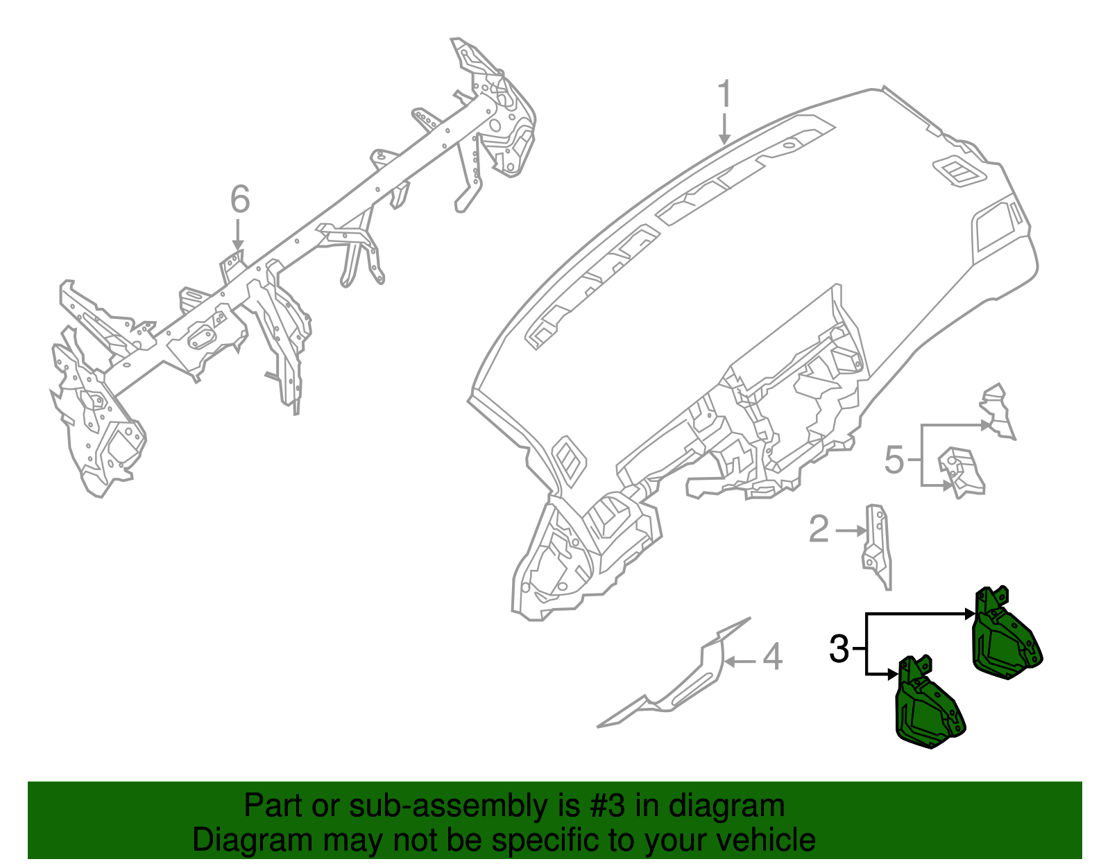 2018-2019 Nissan Sentra Lower Trim Panel 68962-4FU1B | Nissan Parts Central