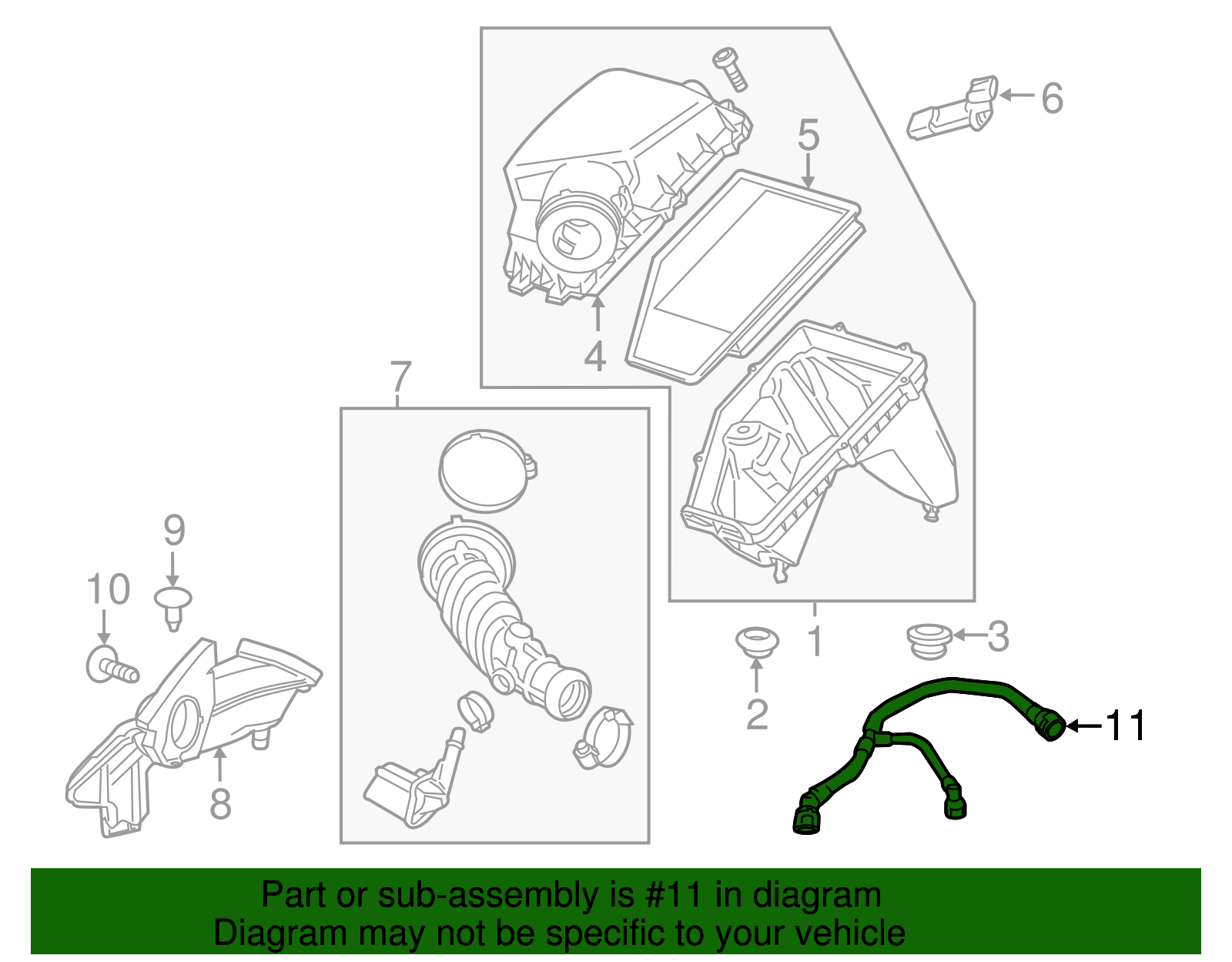 2016-2022 Chevrolet PCV Valve Tubing 12640659 | Courtesy Parts