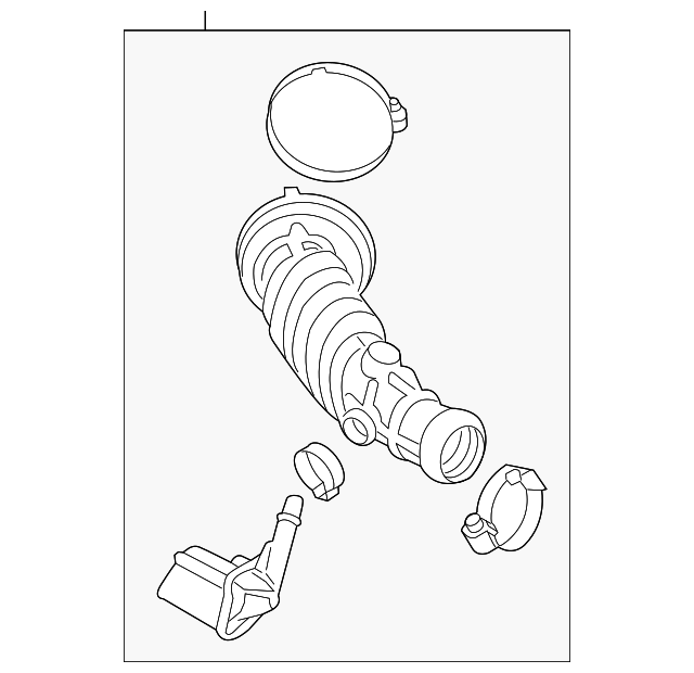 2016-2025 Chevrolet Malibu Air Cleaner Outlet Duct 84761166 GM ...
