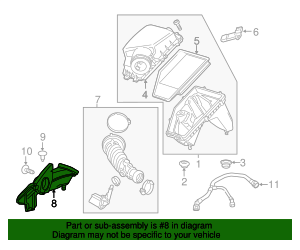 84221044 - Intake Air Duct 2019-2024 Chevrolet Malibu | AutoNationParts.com