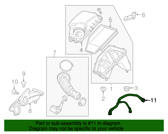 2016-2024 Chevrolet PCV Valve Tubing 12640659 GM | GMPartsDirect.com