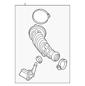 2016-2025 Chevrolet Malibu Air Cleaner Outlet Duct 84761166 GM ...