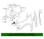 2020-2023 GMC Acadia Front Driver Side Fender Front Bracket 84542289 GM ...