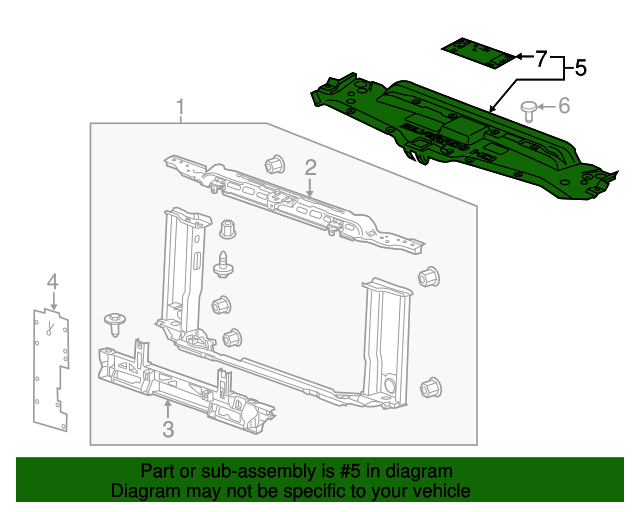 23256455 - Engine Compartment Front Sight Shield 2015-2019 GMC ...