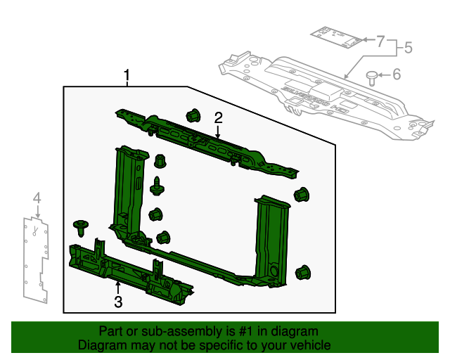 2015-2019 GM Radiator Support Panel 84265519 | QuirkParts