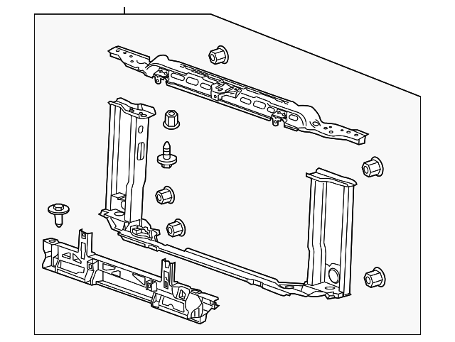 2017-2019 GM Radiator Support 85632906 GM | GMPartsDirect.com