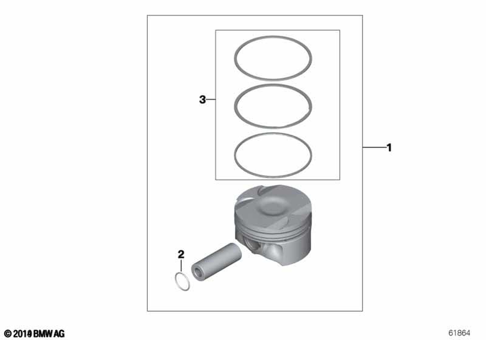 2009-2019 BMW Repair Kit Piston Rings 11257610297 | Retail Performance ...