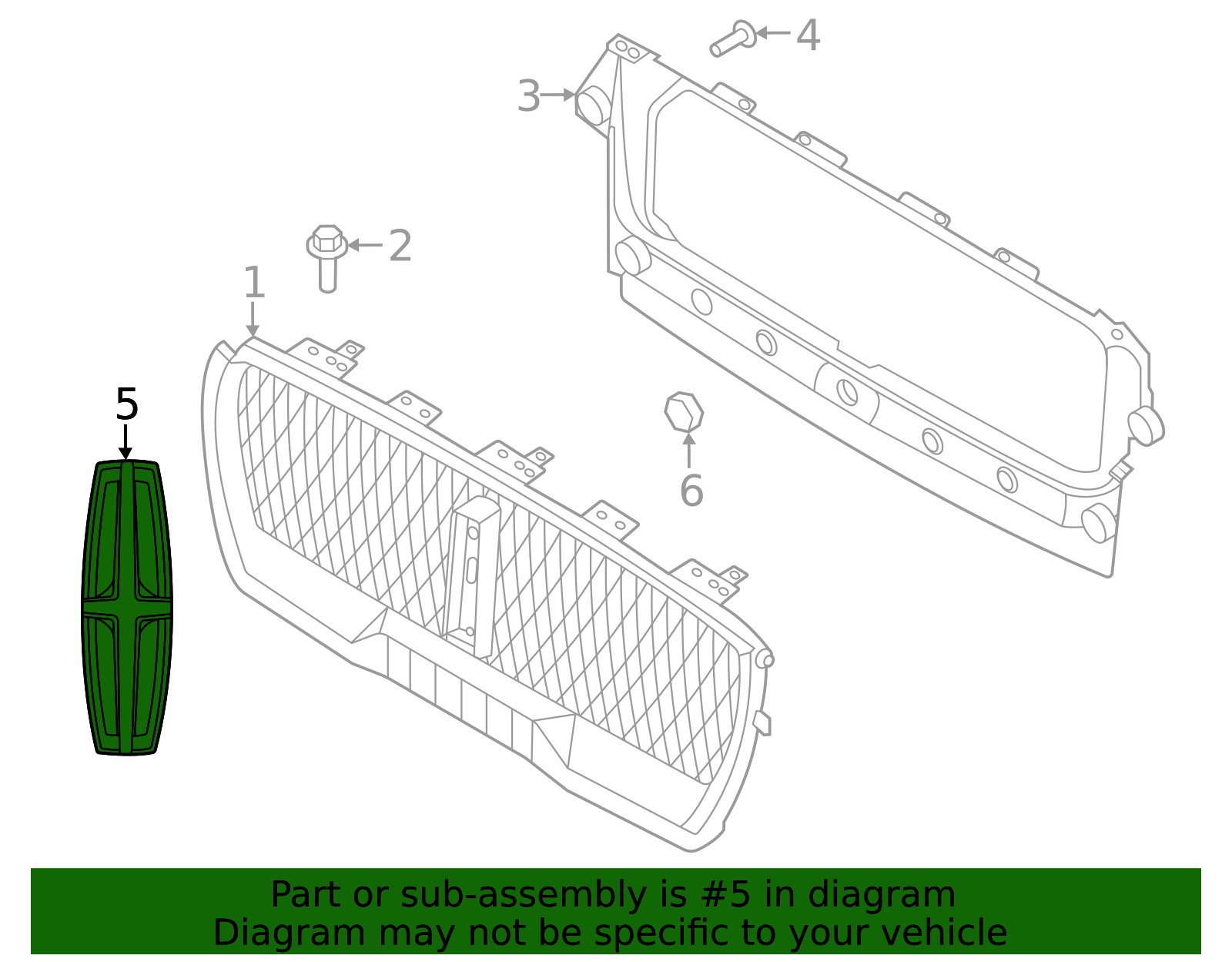 LC5Z-8213-AB - High-Quality Emblem for 2022-2025 Lincoln Aviator ...