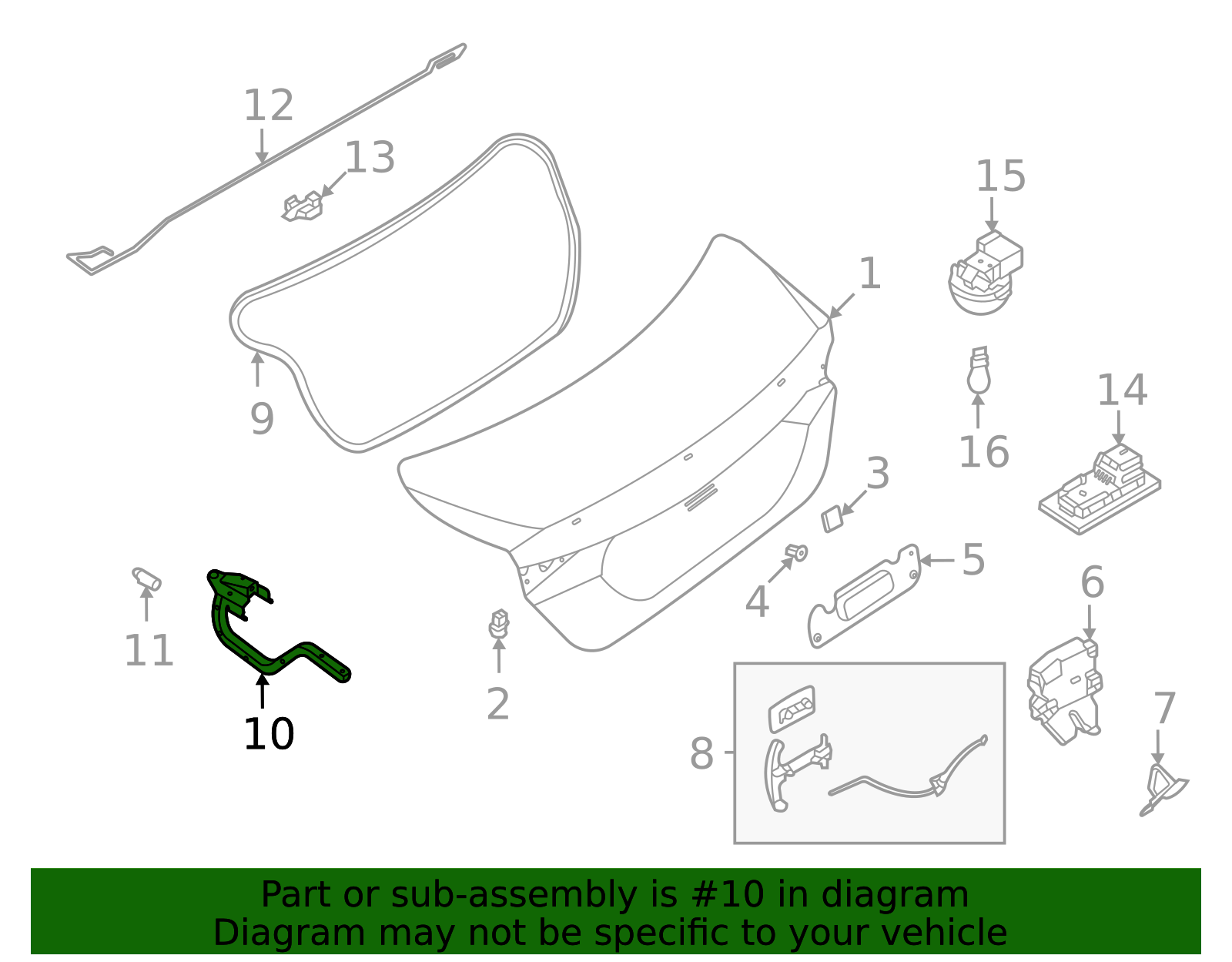 84400-6LB0A - High-Quality Hinge for 2020-2025 Nissan Sentra ...