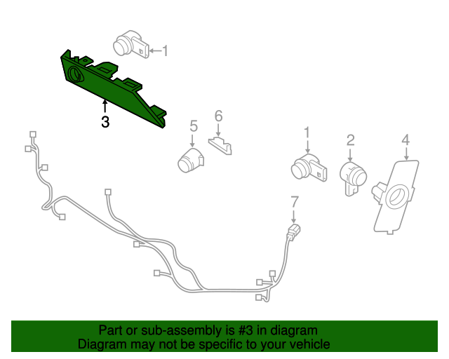 2018-2022 Volvo XC60 Park Sensor Bracket 31425189 | TascaParts.com