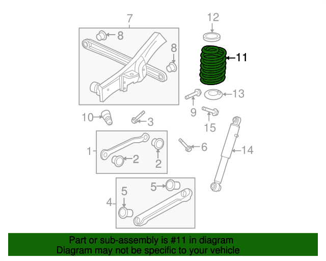 2007-2014 GM Rear Coil Spring 25783732 GM | GMPartsDirect.com
