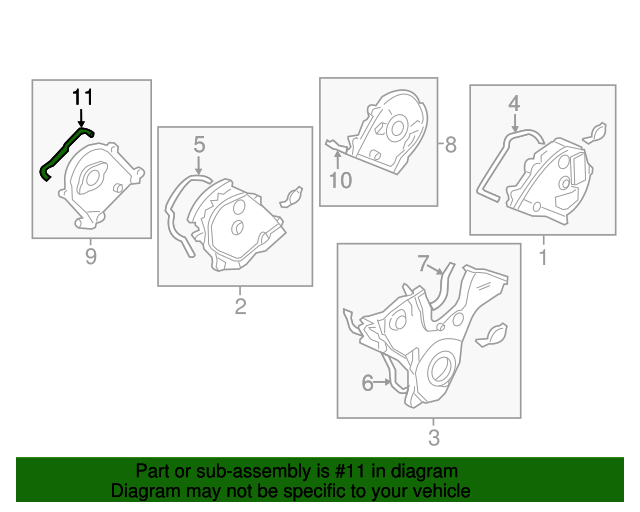 OEM 2003-2024 Honda Inner Timing Cover Gasket 11872-RCA-A00 | Honda ...