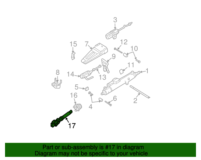 2001-2012 Mercedes-Benz Steering Shaft Universal Joint 203-462-04-78 ...