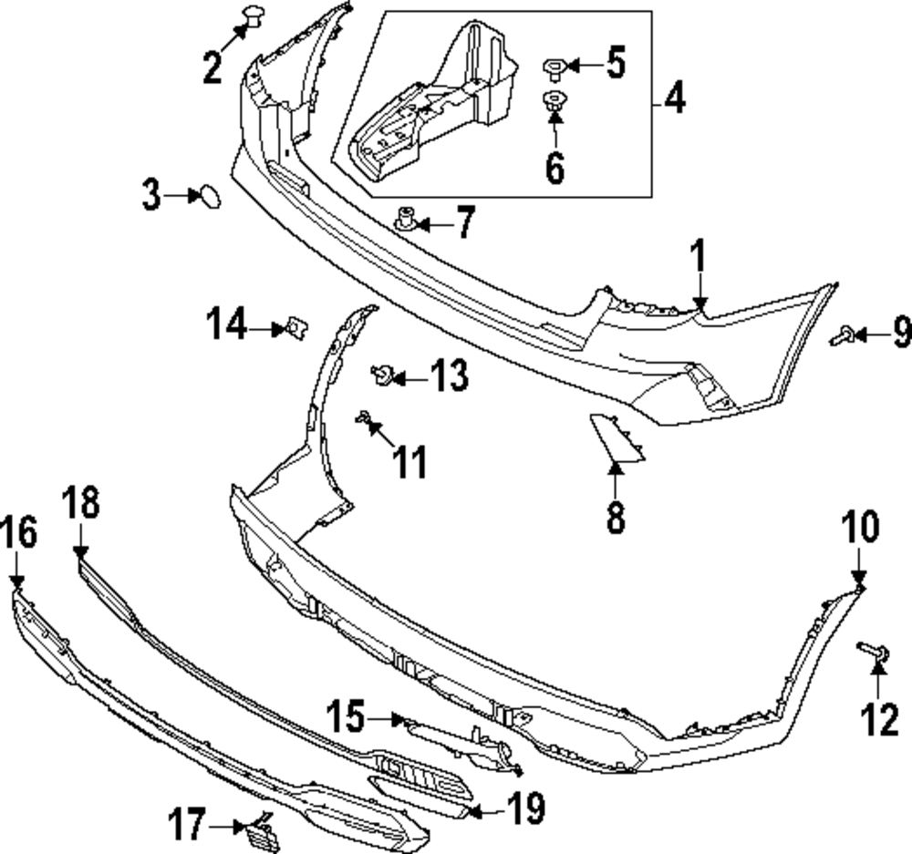 86696-P2010 - Bumper Trim 2021-2024 Kia Sorento | Kia.Parts