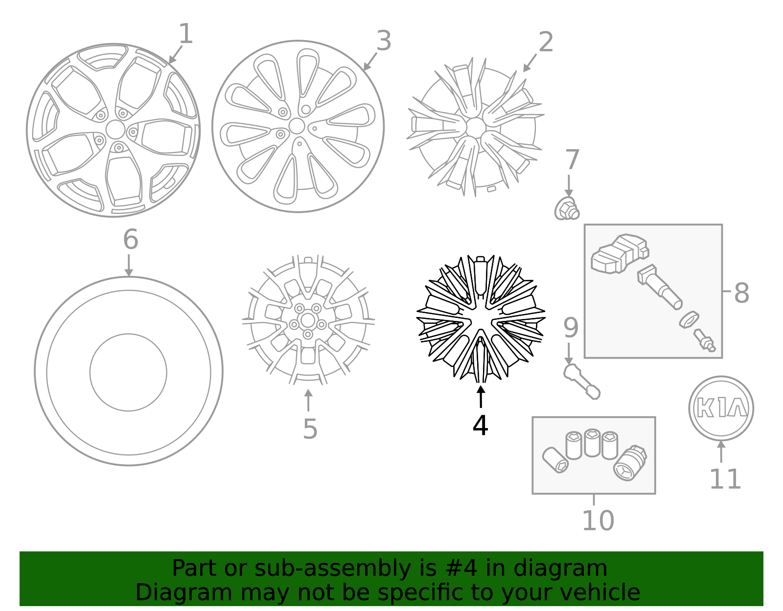 52910-S9400 - Wheel, Alloy 2020-2022 Kia Telluride | Kia Downtown LA Parts