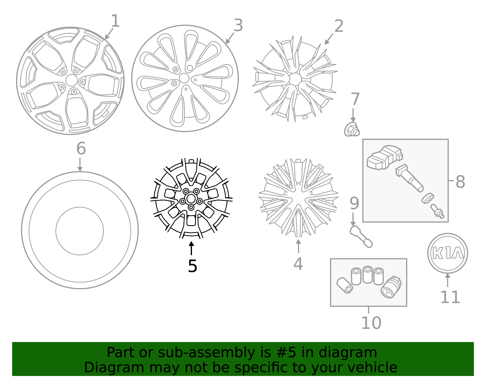 52910-S9330 - Wheel, Alloy 2021-2022 Kia Telluride | Genuine Kia Parts
