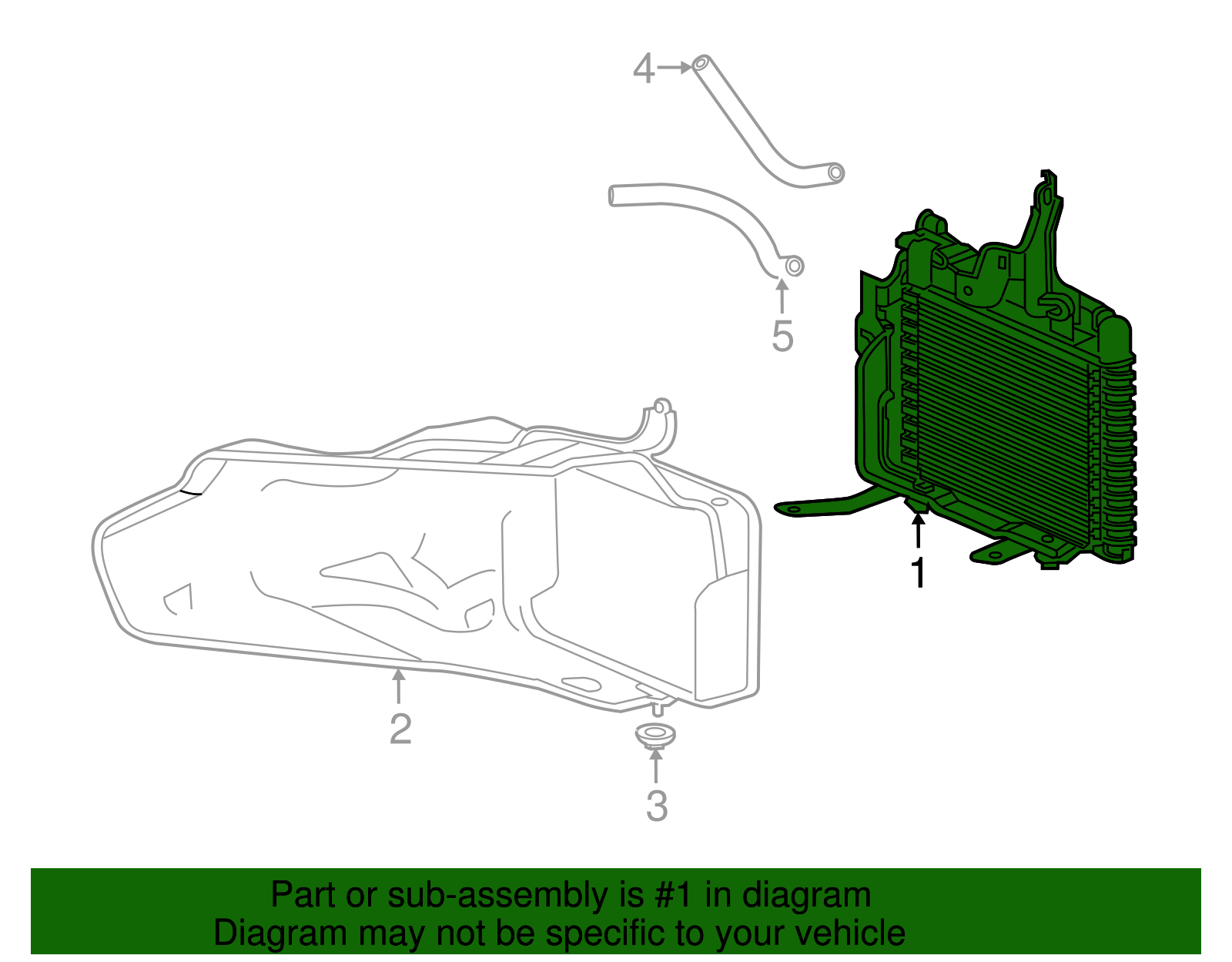 25500-5M4-003 - 2014-2017 Honda Accord - Cooler Assembly (Atf) | Honda ...