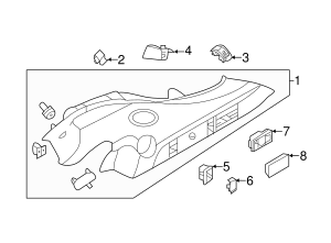 LR116164 - Upper Pillar Trim - 2018-2020 Land Rover Range Rover Velar ...