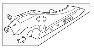 LR116164 - Upper Pillar Trim - 2018-2020 Land Rover Range Rover Velar ...