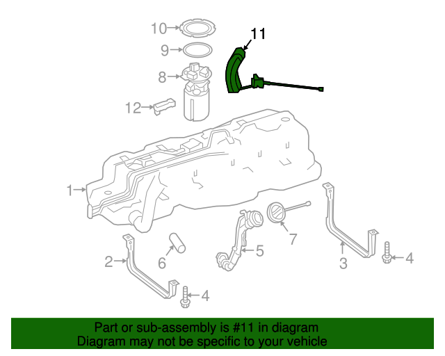 447-905-26-02 - Fuel Gauge Sending Unit 2016-2023 Mercedes-Benz Metris ...