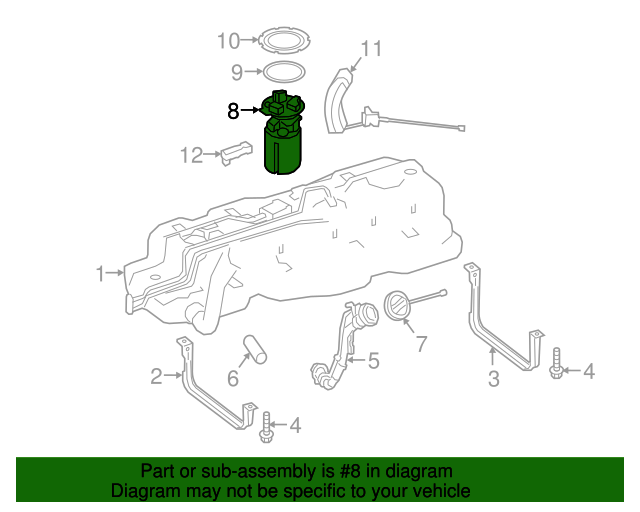 447470650028 - Fuel Pump Assembly 2016-2020 Mercedes-Benz Metris ...