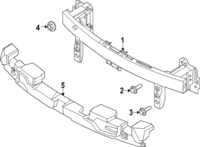 86520-AO000 - Energy Absorber 2023-2024 Kia Niro EV | Kia.Parts Store
