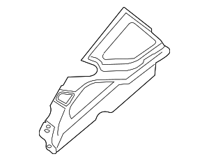 2011-2014 Porsche Cayenne Fender Splash Shield 958-556-442-01-01C | Sunset Porsche Parts