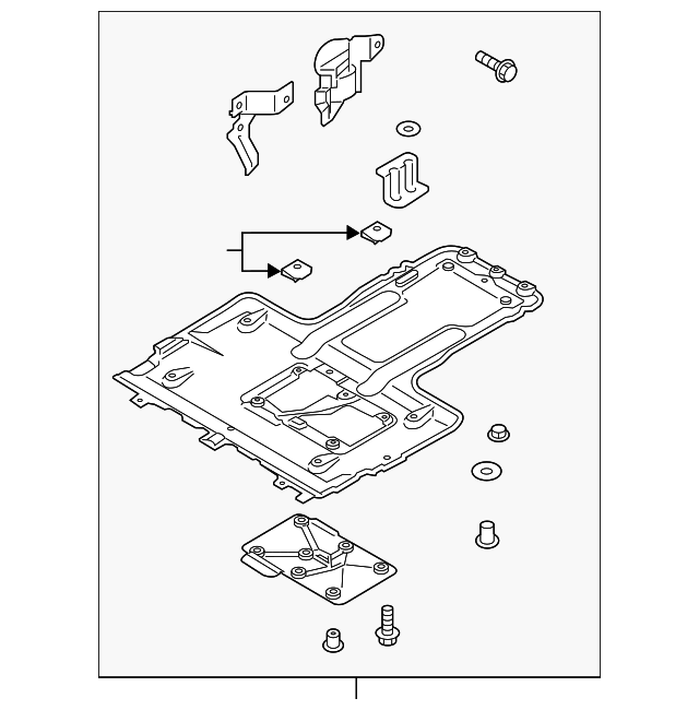 29140-J6100 - Under Cover 2019-2020 Kia K900 | Kia.Parts Store
