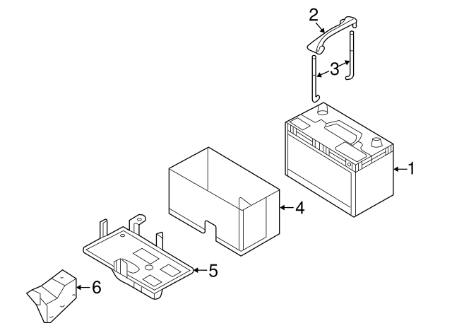 37112-4D710 - Battery Cover 2010-2014 Kia Sedona | Kia.Parts Store