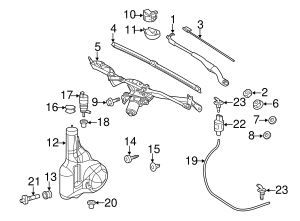 000-988-54-25 - Washer Reservoir Plug 2010-2013 Mercedes-Benz ...