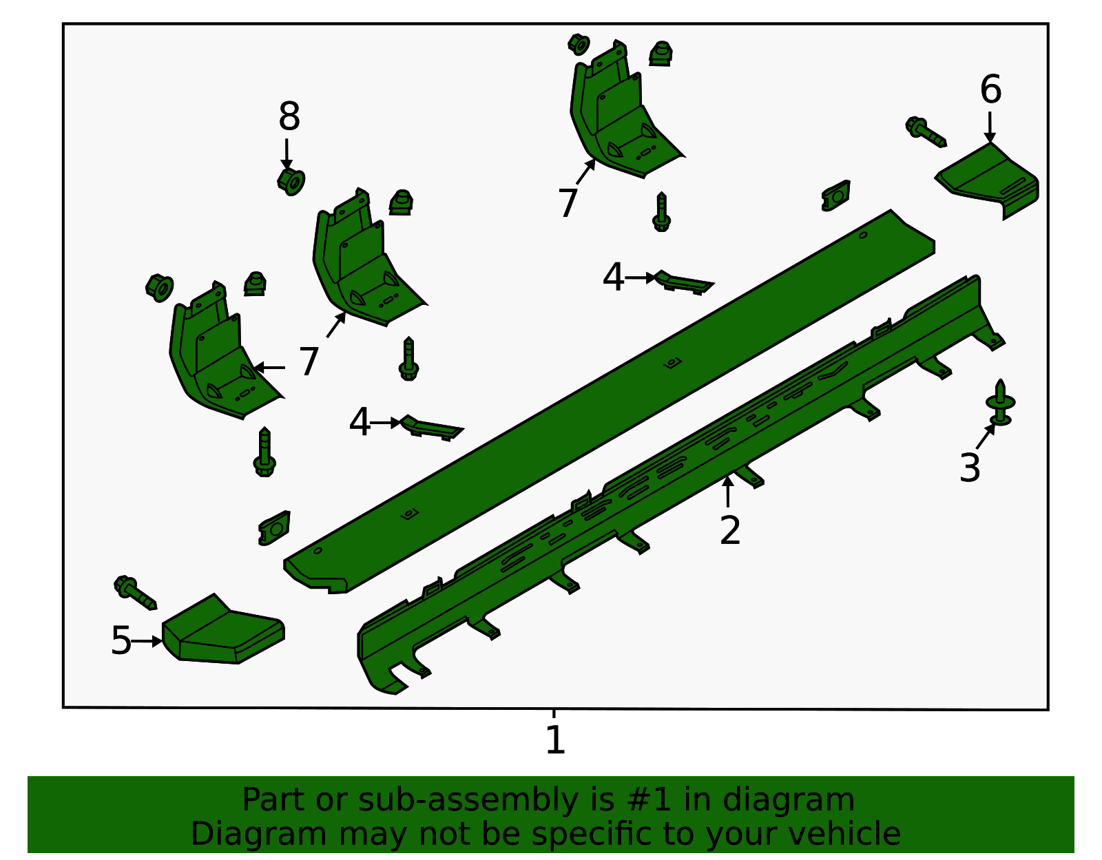 2020-2022 Ford | Running Board | LC3Z-16451-JB | Walls' Ford Parts