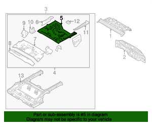 65513-1M010 - Spare Tire Panel 2010-2013 Kia Forte | Kia.Parts Store