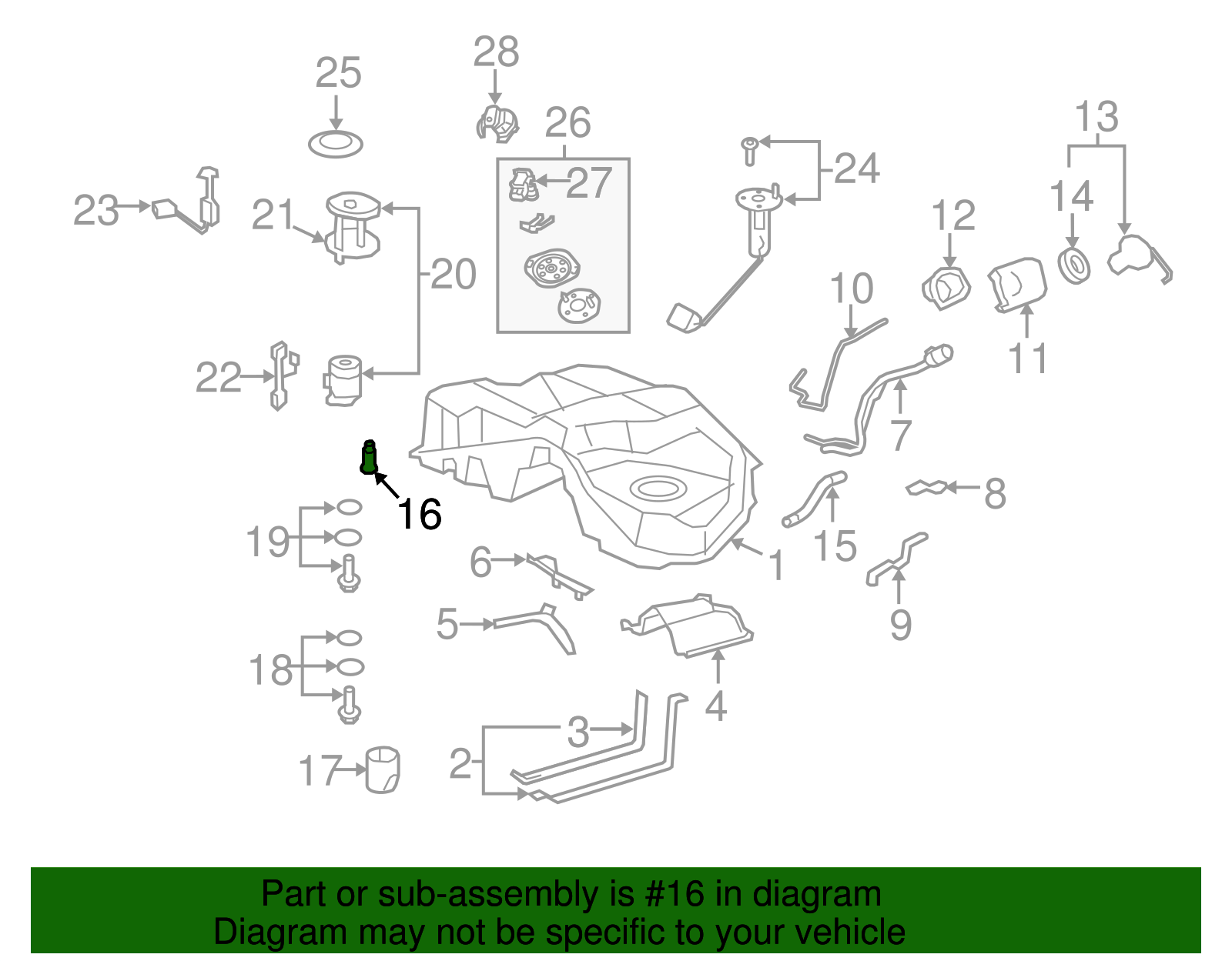 23220-38050 - Fuel Pump - 2011-2016 Lexus LS600h | My L Parts